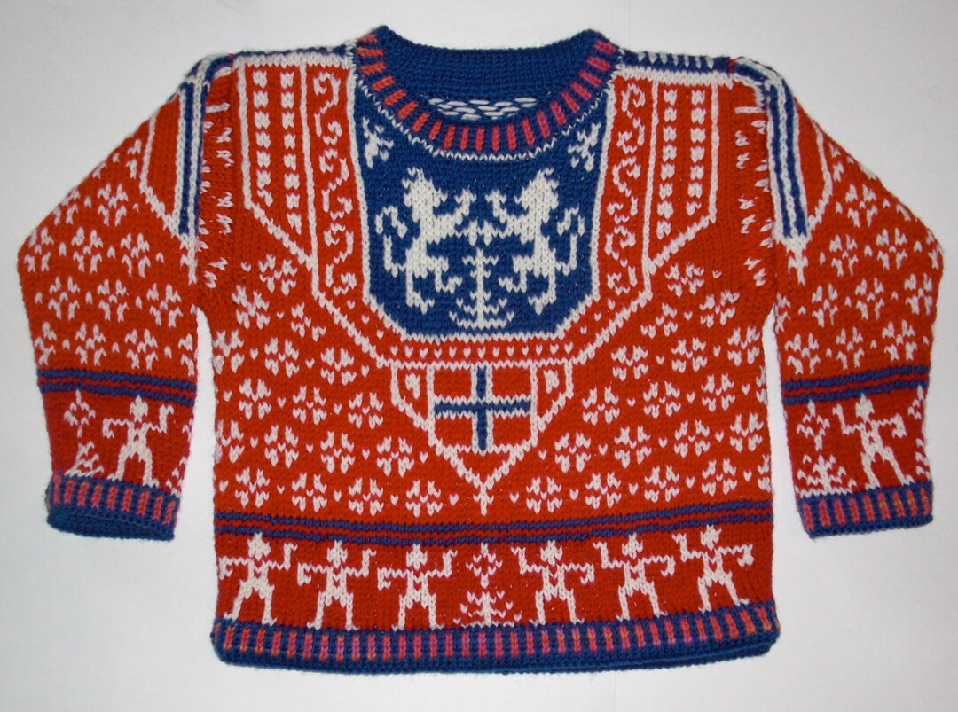 Knitting Pattern Norway Shield Two Years - Etsy