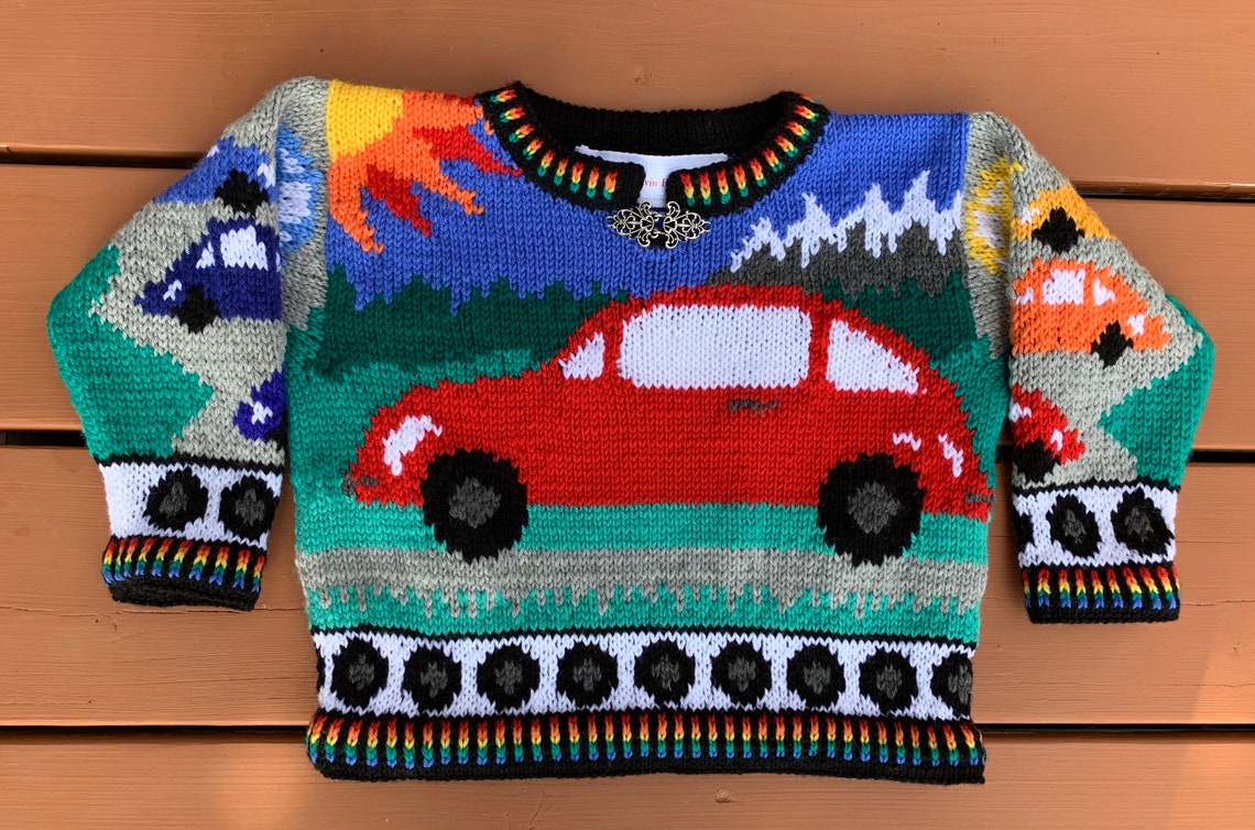 Knitting Pattern: Beetles Sweater Two Years - Etsy