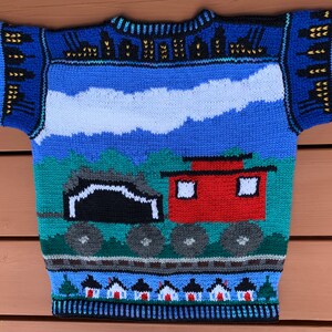Knitting Pattern: Trains Size Five Years - Etsy