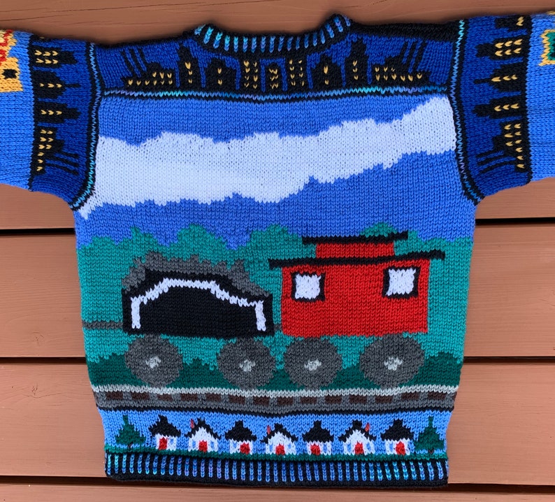 Knitting Pattern: Trains Size Five Years - Etsy Canada