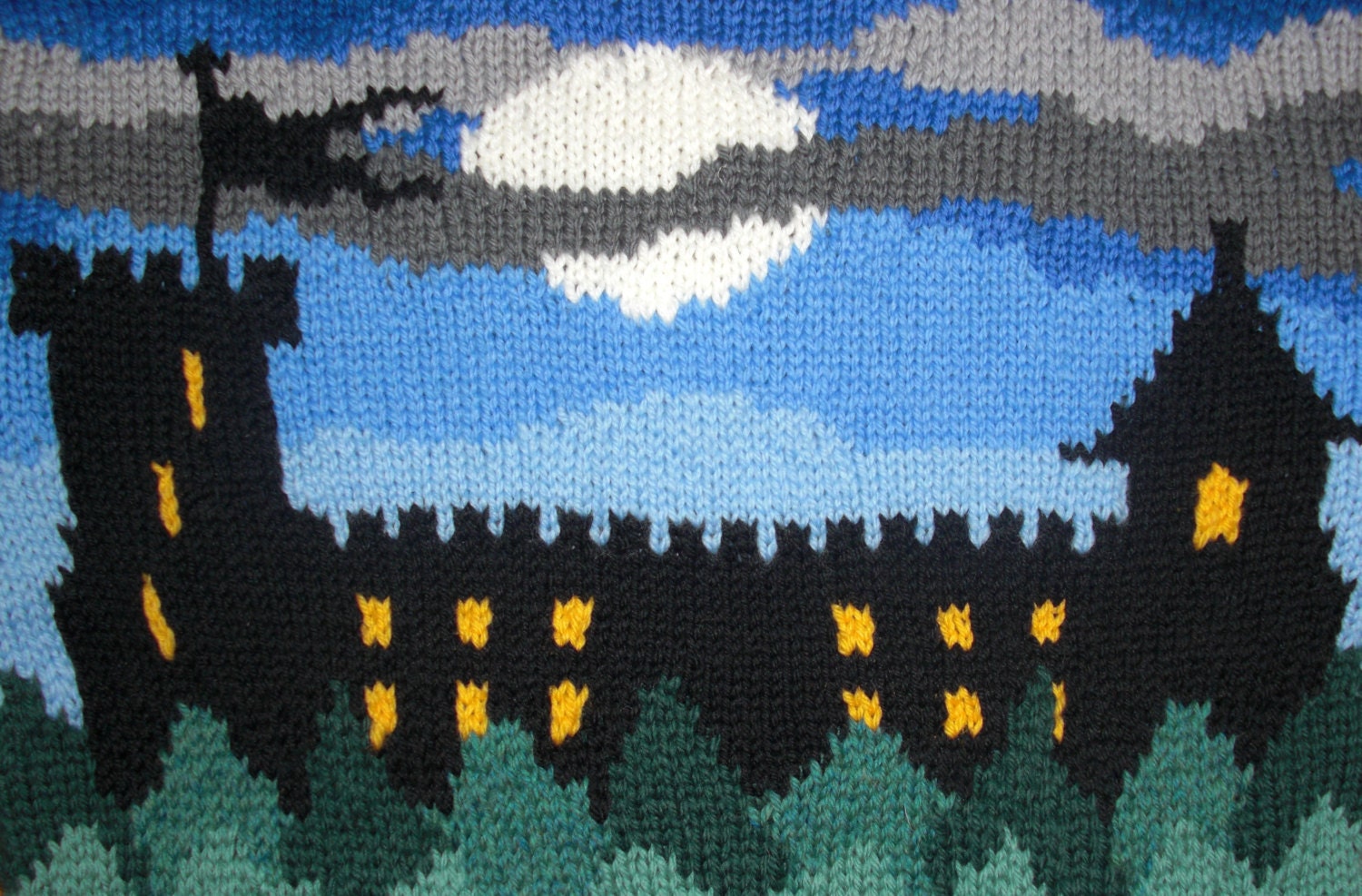Knitting Pattern: Castle Size Four Years - Etsy