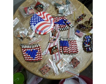 American Flag Safety Pin - Etsy