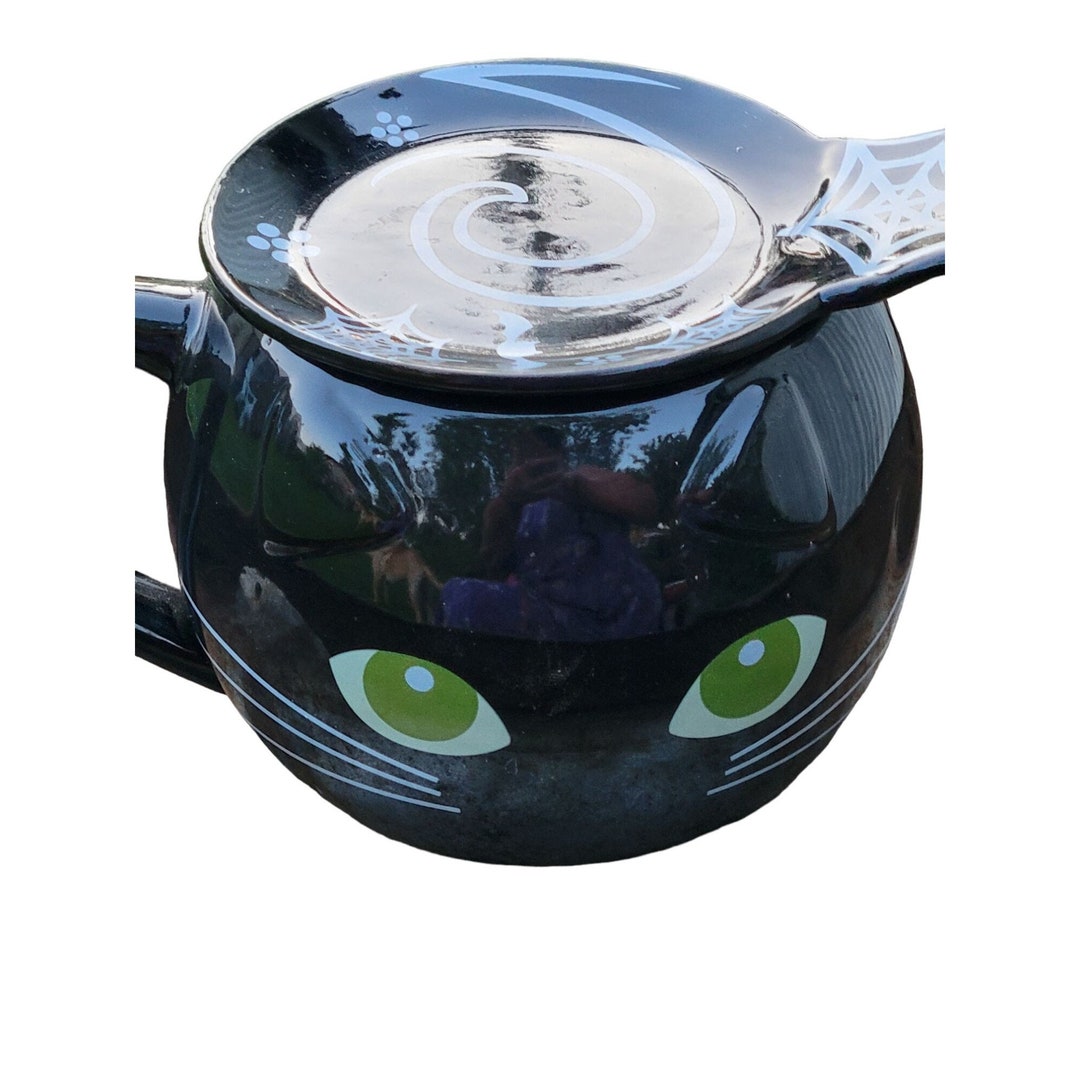 Temp-tations by Tara Halloween Cat Mug - Hand-painted & Hand-crafted ...