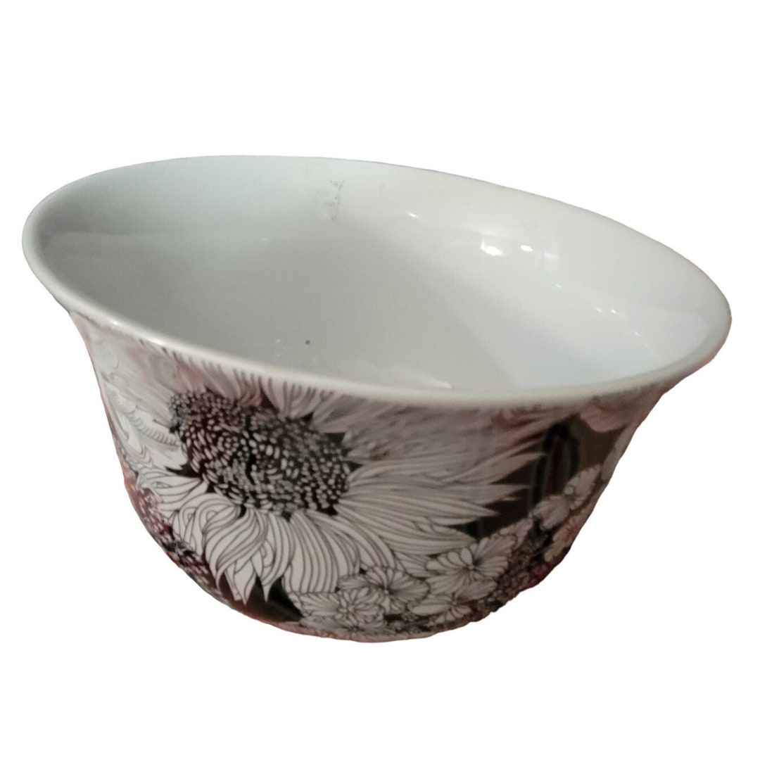 Liberty of London for Target Black & White Floral Ceramic Bowl 4.5x7 In ...