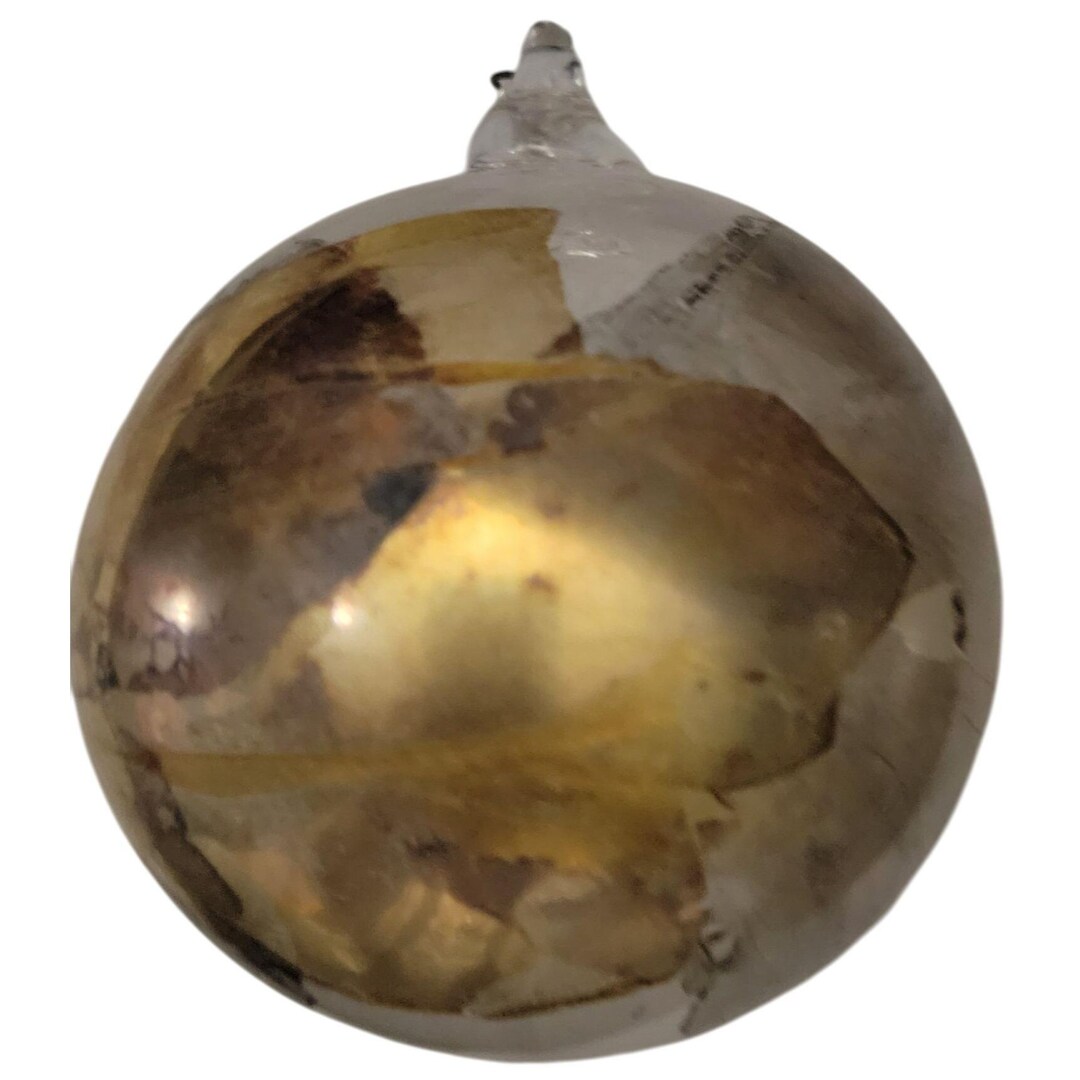 Glass Eye Studio Hand-blown Glass Hanging Ornament With Gold Leaf ...
