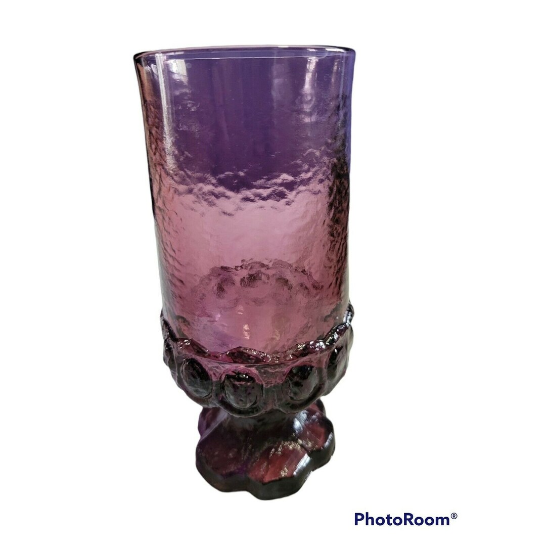 Vtg Tiffin Glass Franciscan Madeira Goblet Plum Amethyst Purple Glass 6 ...