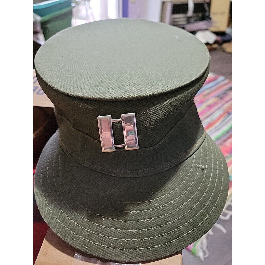 Louisville Spring up US Army Korean War Service Cap 6 7/8 Green Captain ...