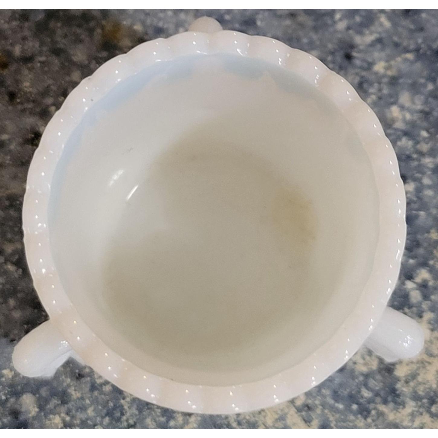 Westmoreland White Milk Glass Swan Toothpick Holder Dual Handles ...