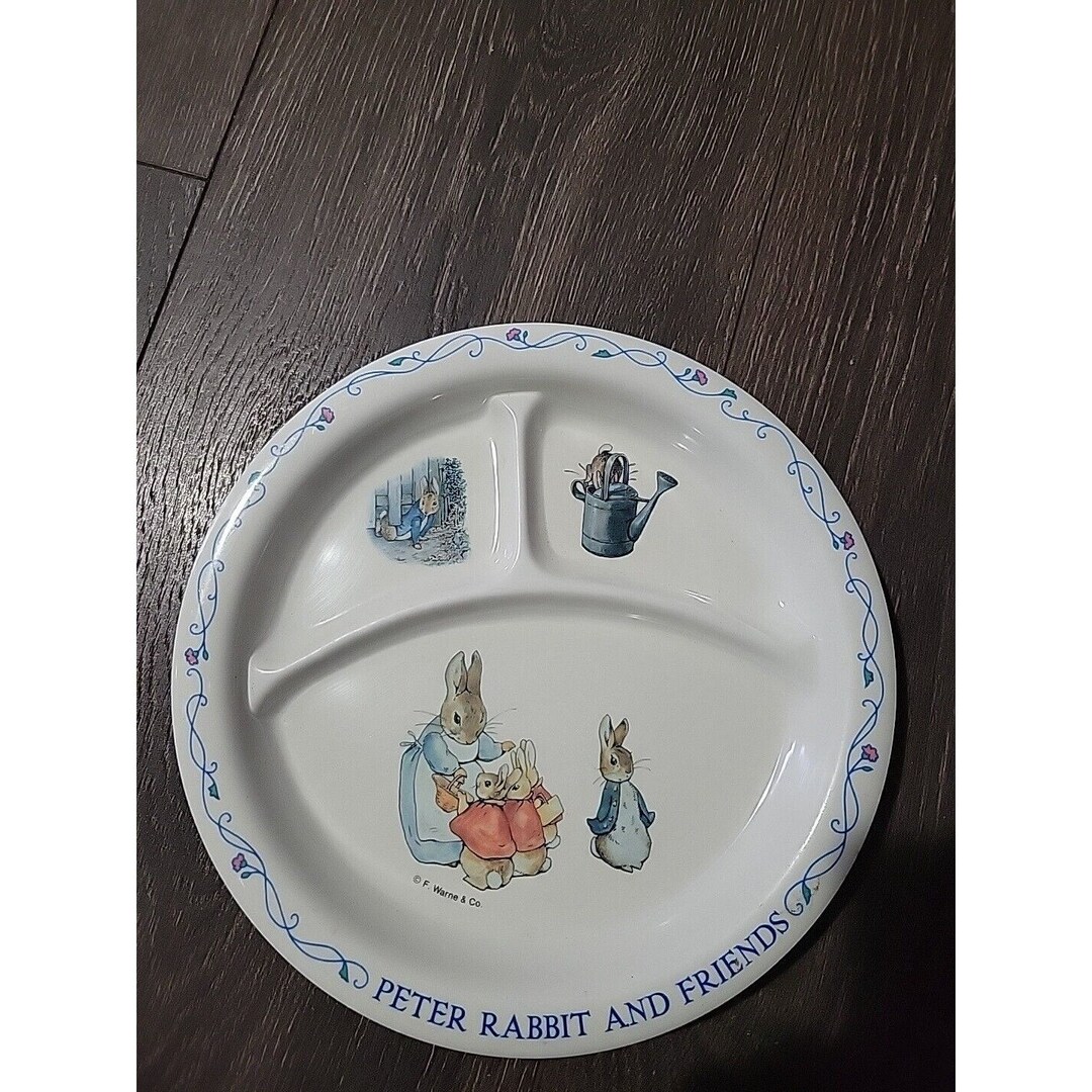 Eden Melamine Peter Rabbit and Friends Childrens F Warne & Co Divided ...