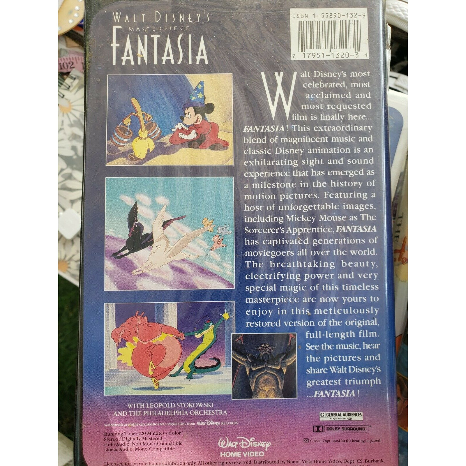 Walt Disney's Masterpiece Fantasia VHS, 1991 - Etsy