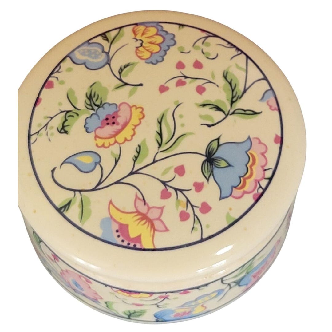 Vintage 1985 Yale & Frances Forman Designs Floral Ceramic Trinket ...