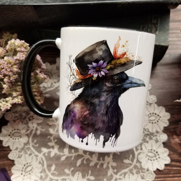 Raven Mug - Etsy
