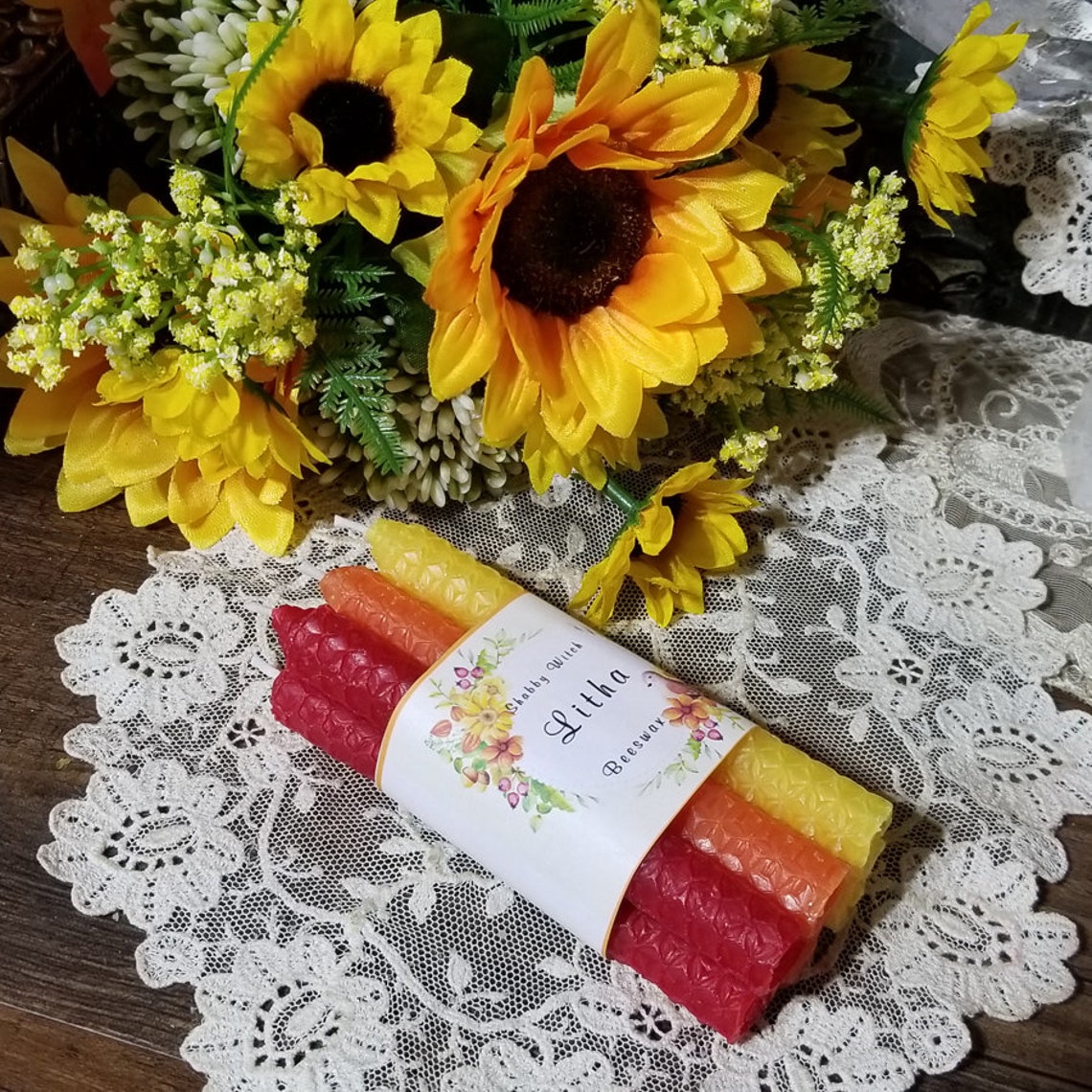 Litha Ritual Candles 6 Litha Mini Ritual Chime Candles - Etsy