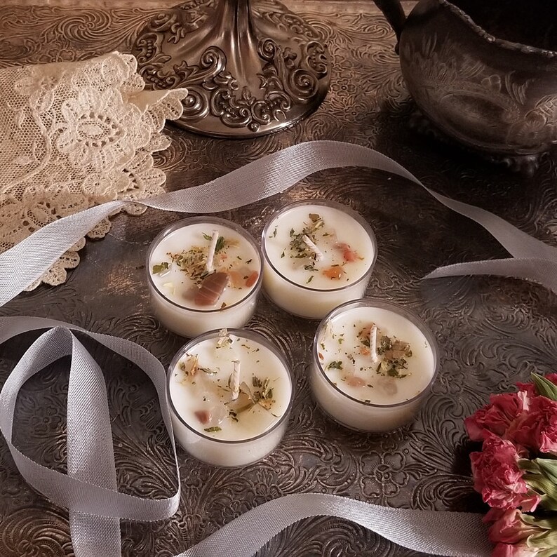 4 Moon Magic Tea Lights Lunar Tea Lights Jasmine & - Etsy
