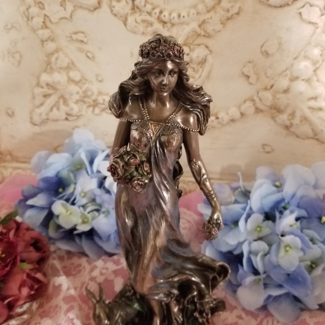 Ostara Altar Statue Goddess Ostar Spring Goddess Oestre - Etsy