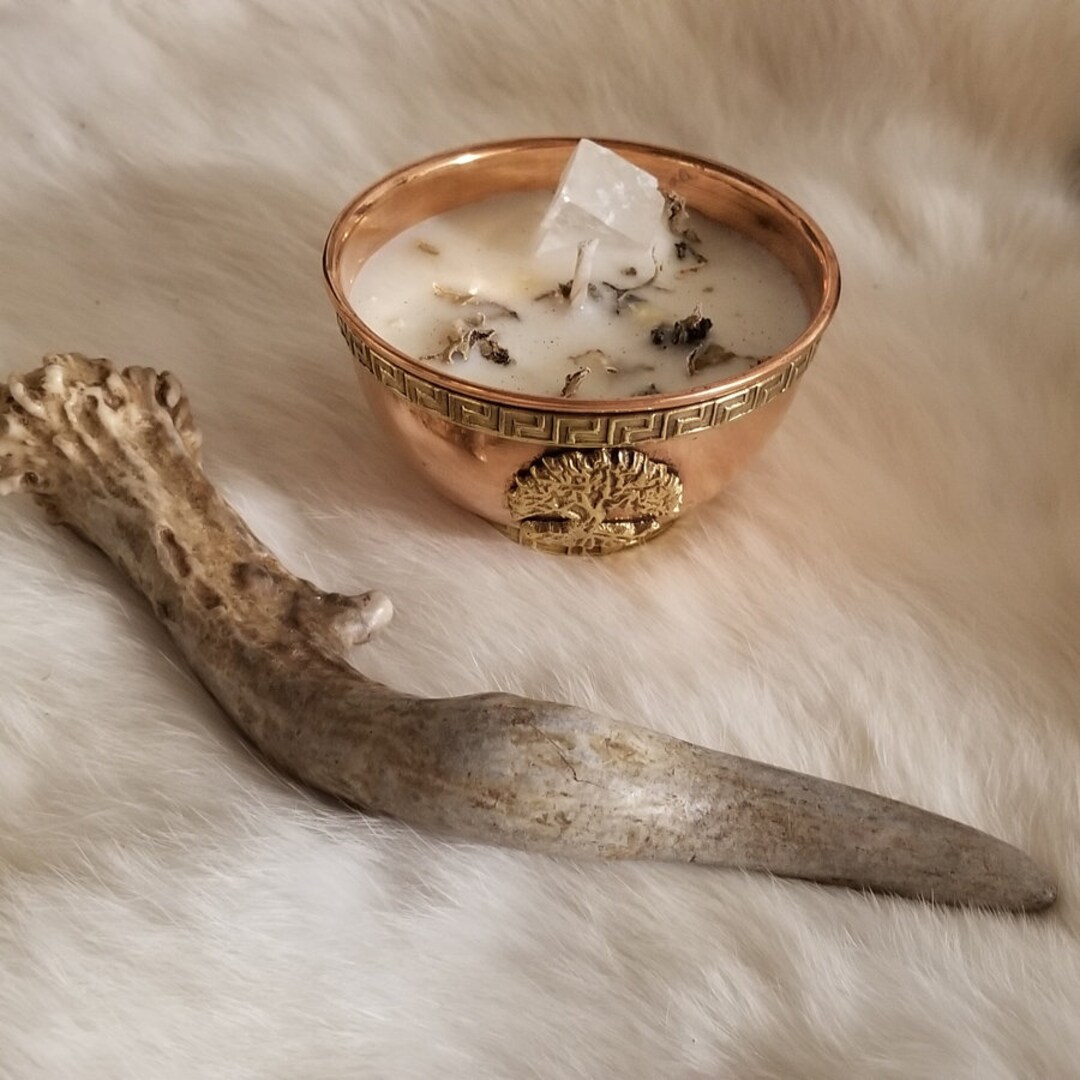Odin Candle, Tree of Life Offering Bowl Candle - Etsy