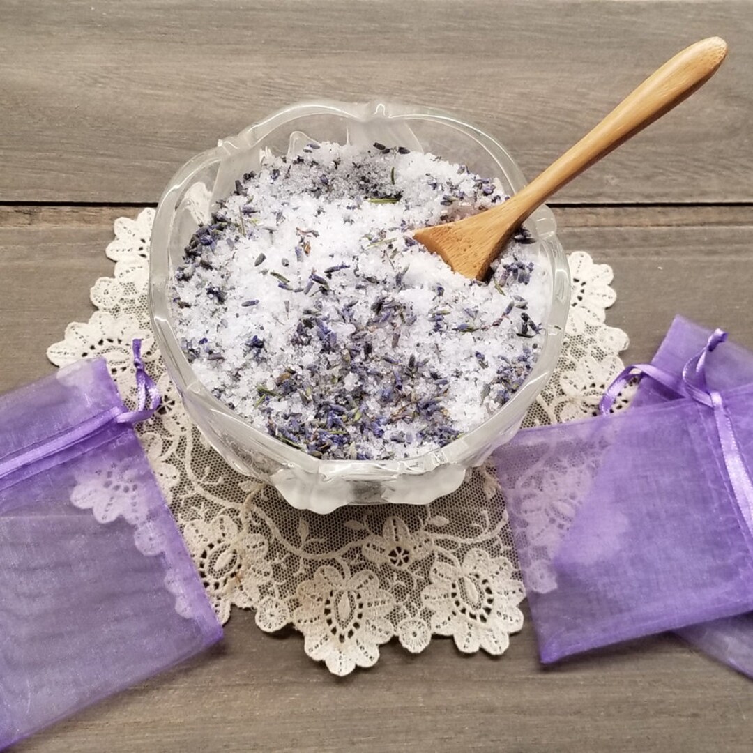 Lavender Bath Sachets, 3 Bath Sachets, Dead Sea Salt Bath, - Etsy