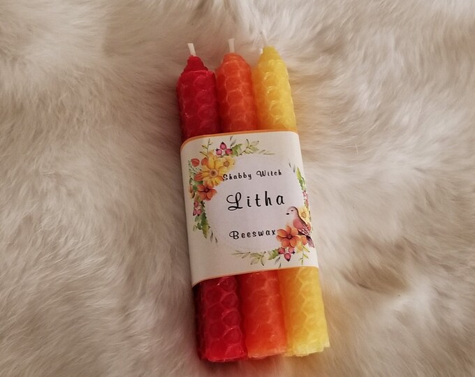 Litha Ritual Candles 6 Litha Mini Ritual Chime Candles - Etsy