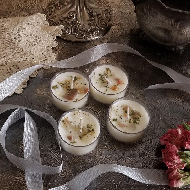 4 Moon Magic Tea Lights Lunar Tea Lights Jasmine & - Etsy