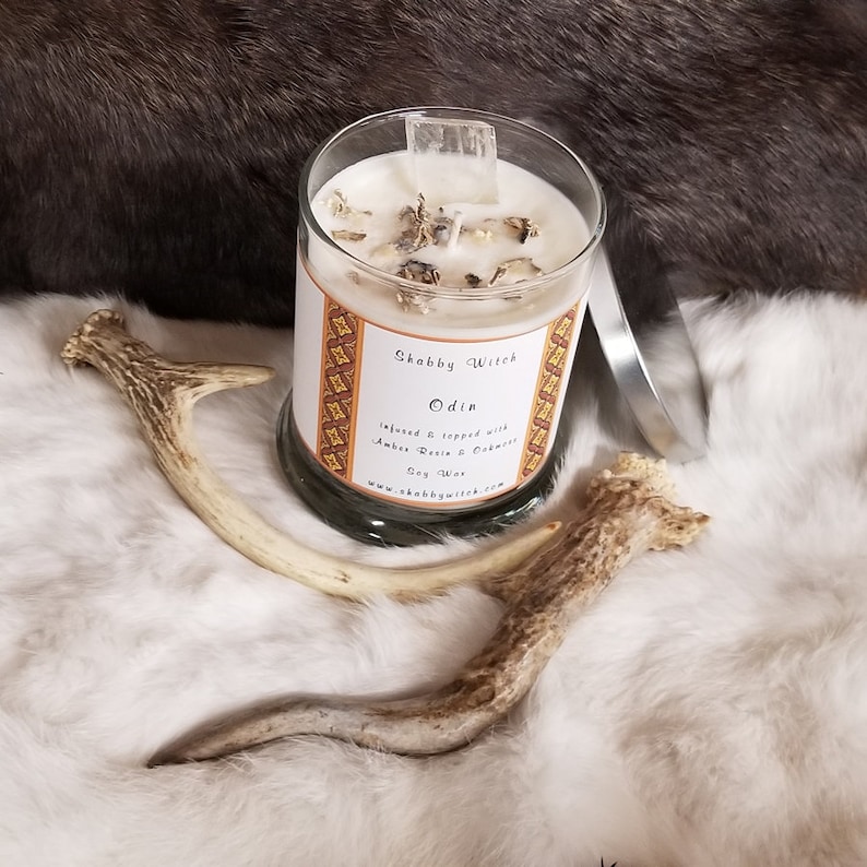 Viking Candle Odin Candle Viking Stone | Etsy