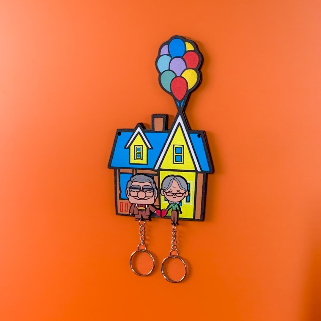 Personalized up Couple Keychain, Disney Carl and Ellie Keychain, up ...