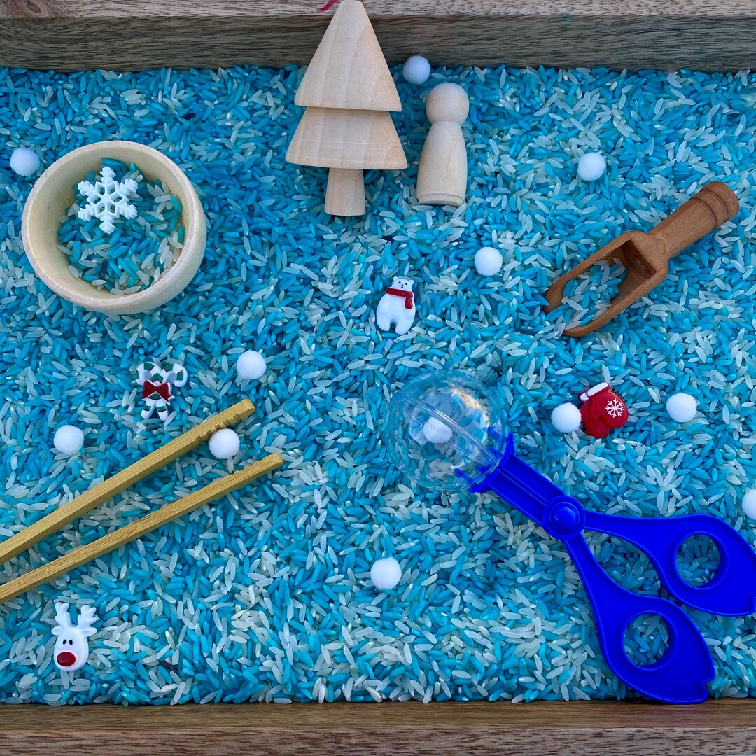 Winter-themed Sensory Bin - Children's Activity - Montessori Activity ...