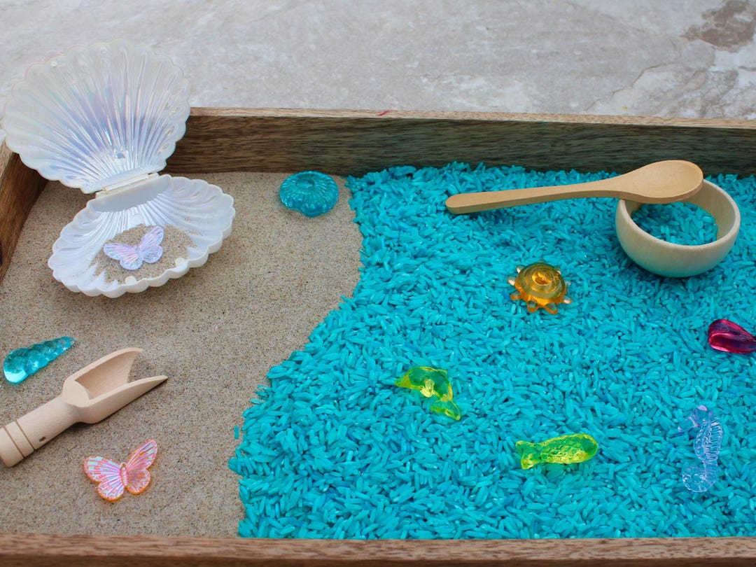 Summer Theme Sensory Bin, Sand, Shell - Children's Activity ...