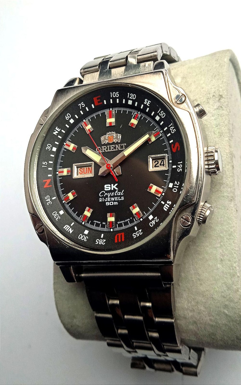 Vintage Watch Orient Sk,automatic Japan Watch.black Dial. - Etsy