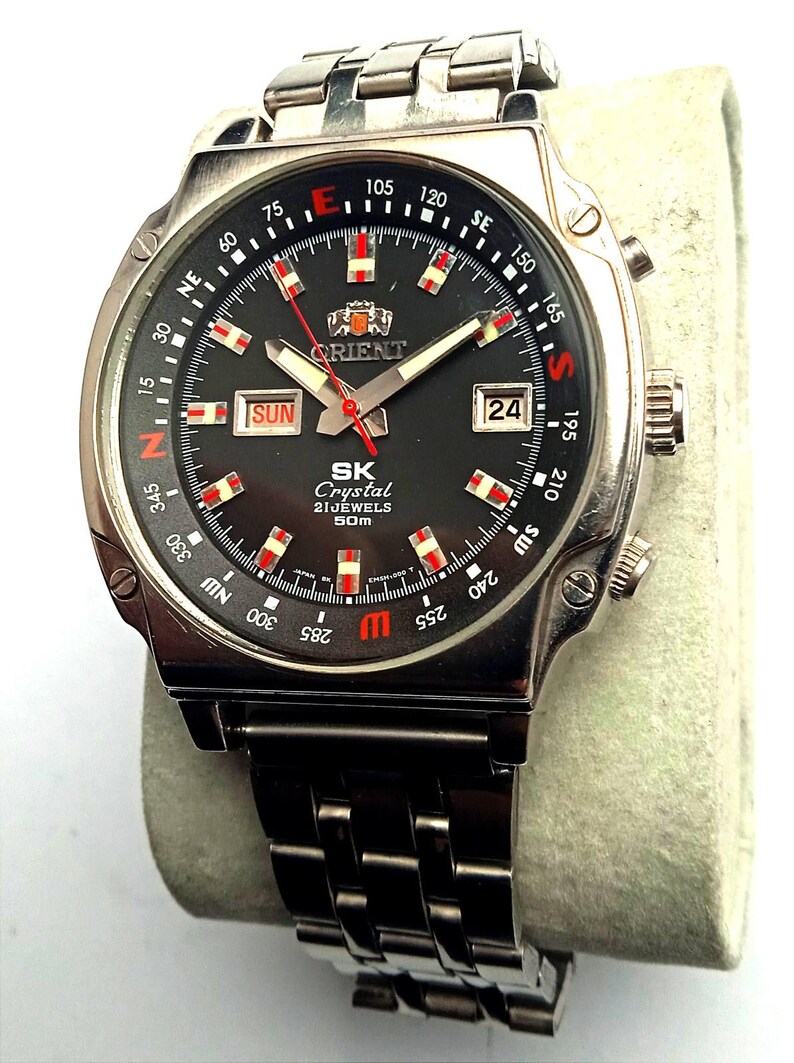 Vintage Watch Orient Sk,automatic Japan Watch.black Dial. - Etsy