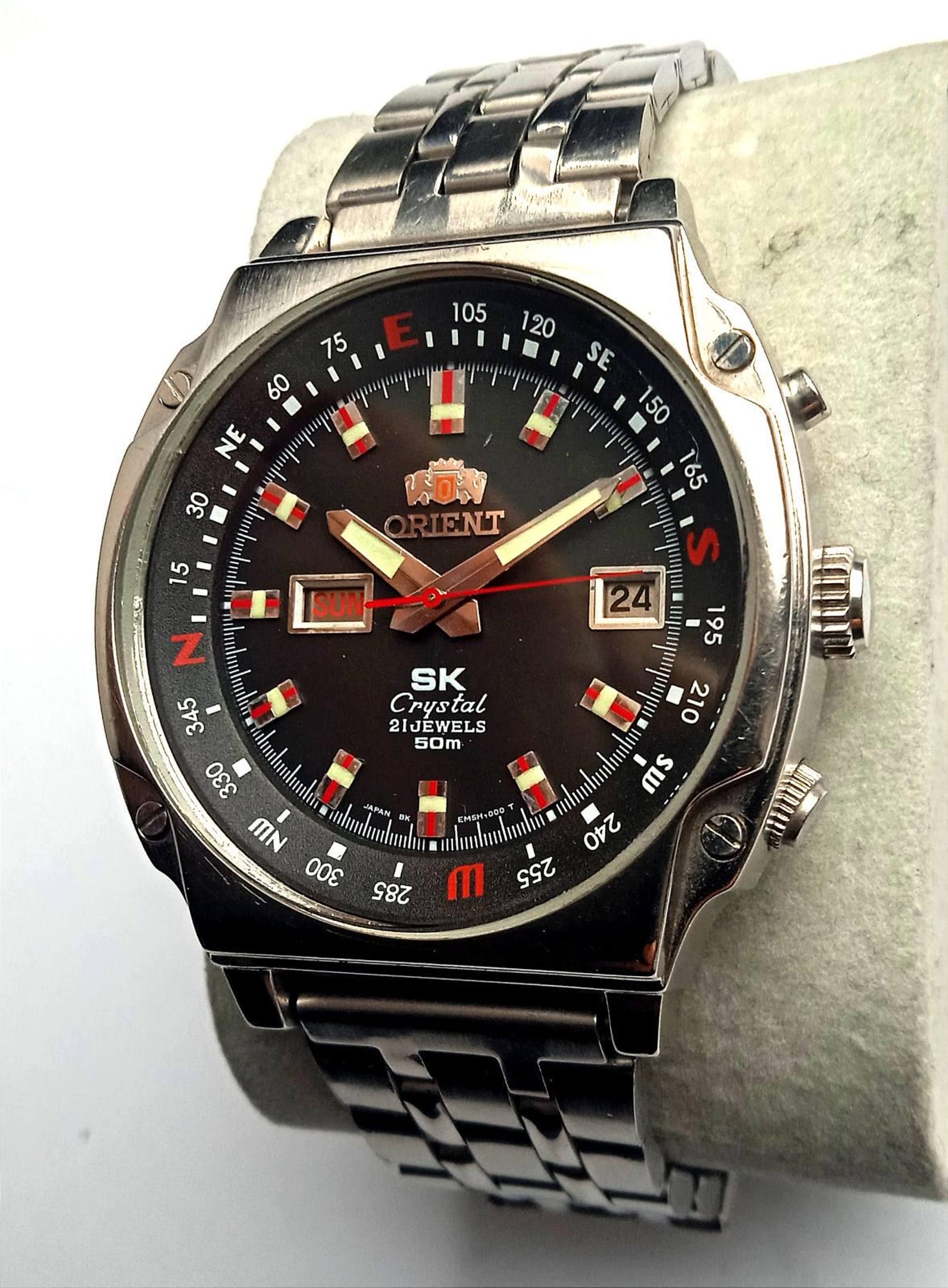 Vintage Watch Orient Sk,automatic Japan Watch.black Dial. - Etsy