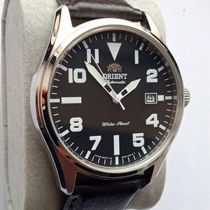 Rare Watch Orient Pilot , Automatic Japan Watch. 21 Jewels.black Dial ...