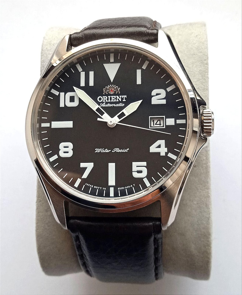 Rare Watch Orient Pilot , Automatic Japan Watch. 21 Jewels.black Dial ...