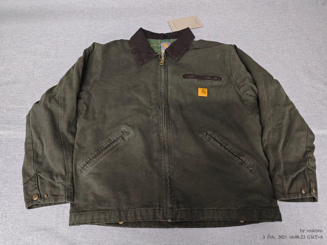 Vintage Jacket Carhartt J97 Detroit Mos Green Size M L XL FREE SHIPPING ...