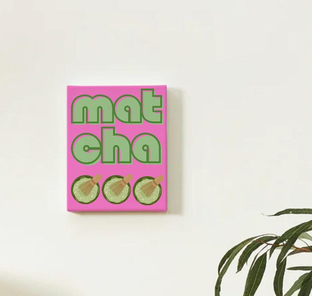 Matcha Print / Matcha Aesthetic / Pop Art Digital Print - Etsy