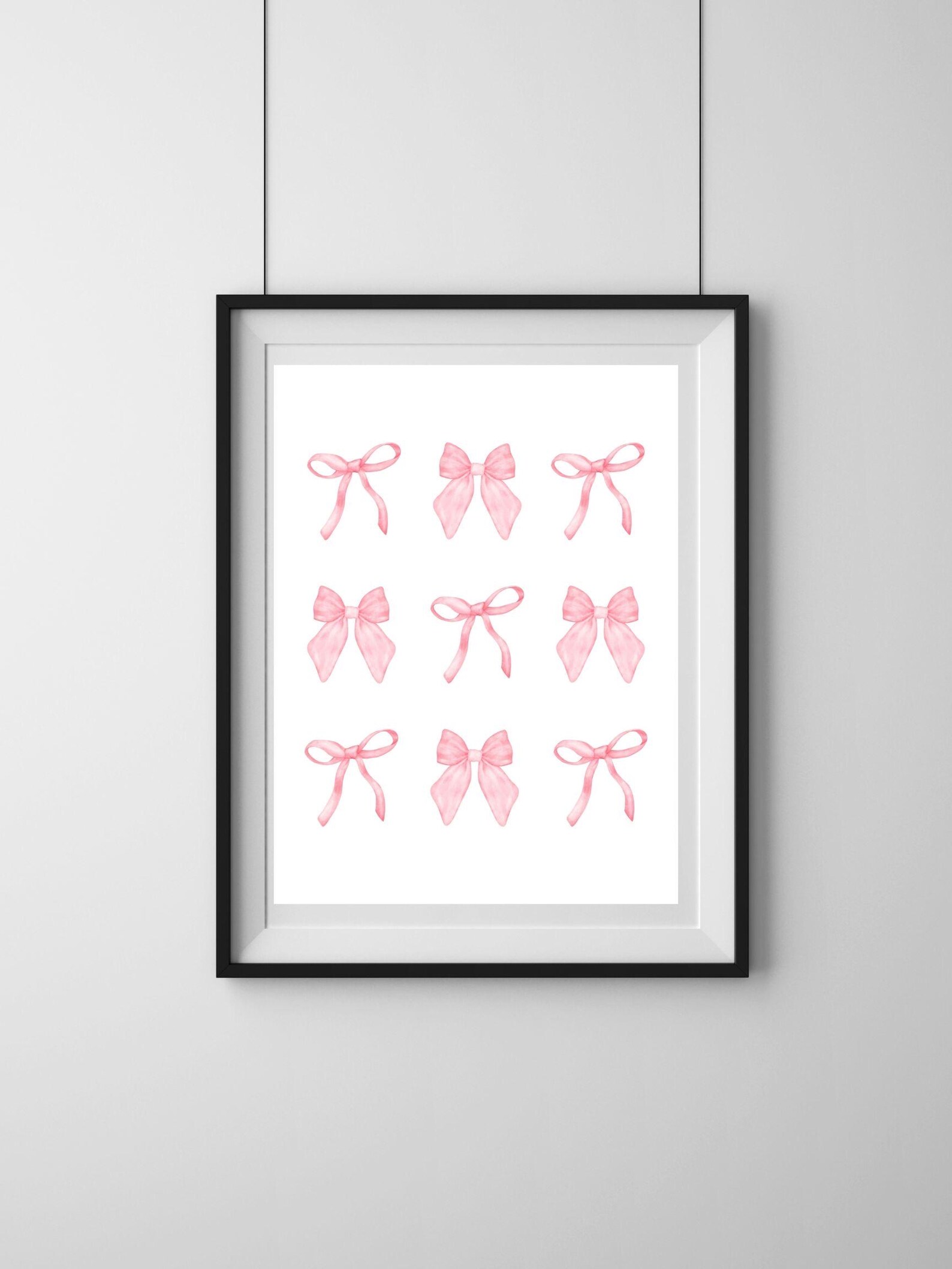 Pink Bow Poster - Etsy