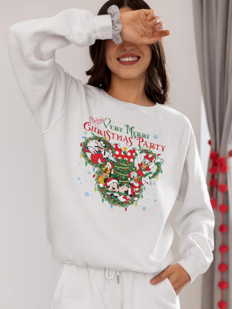 Mickey's Very Merry Christmas Party DTF Transfer, Disney Holiday Design ...