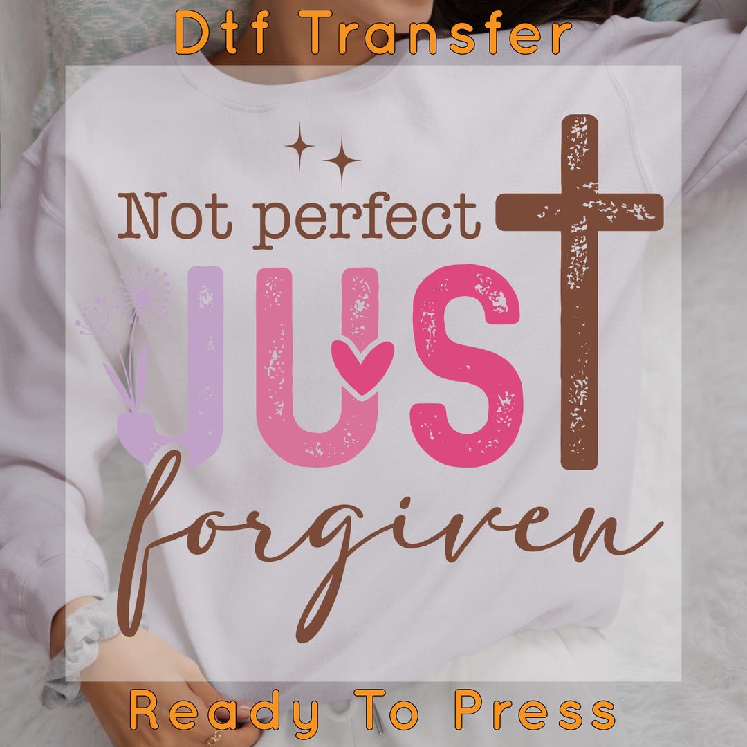Religious DTF Transfer Iron on Heat Transfer, Ready to Press Hot Peel ...