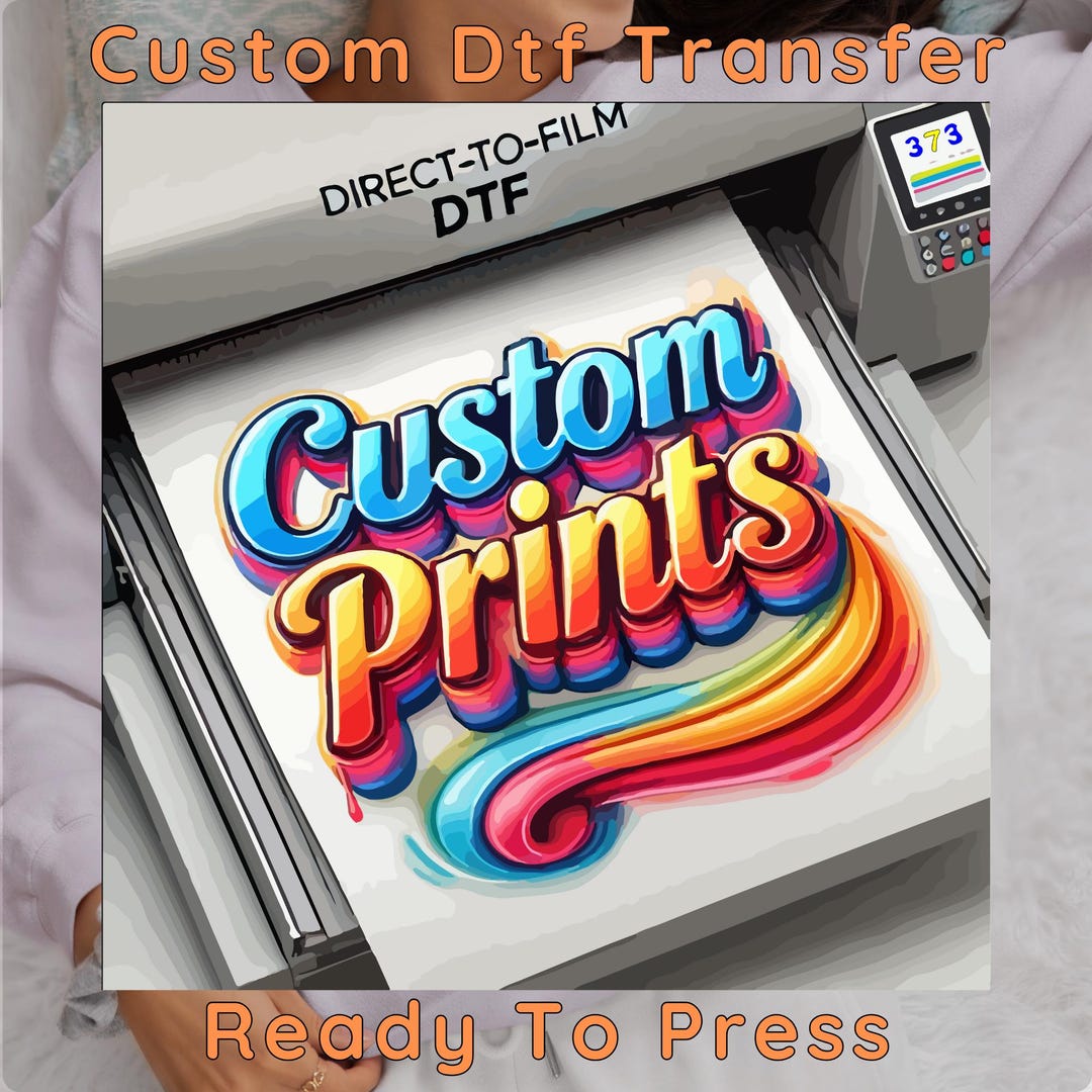Custom DTF Transfer Prints: Ready to Press Heat Transfers - Etsy