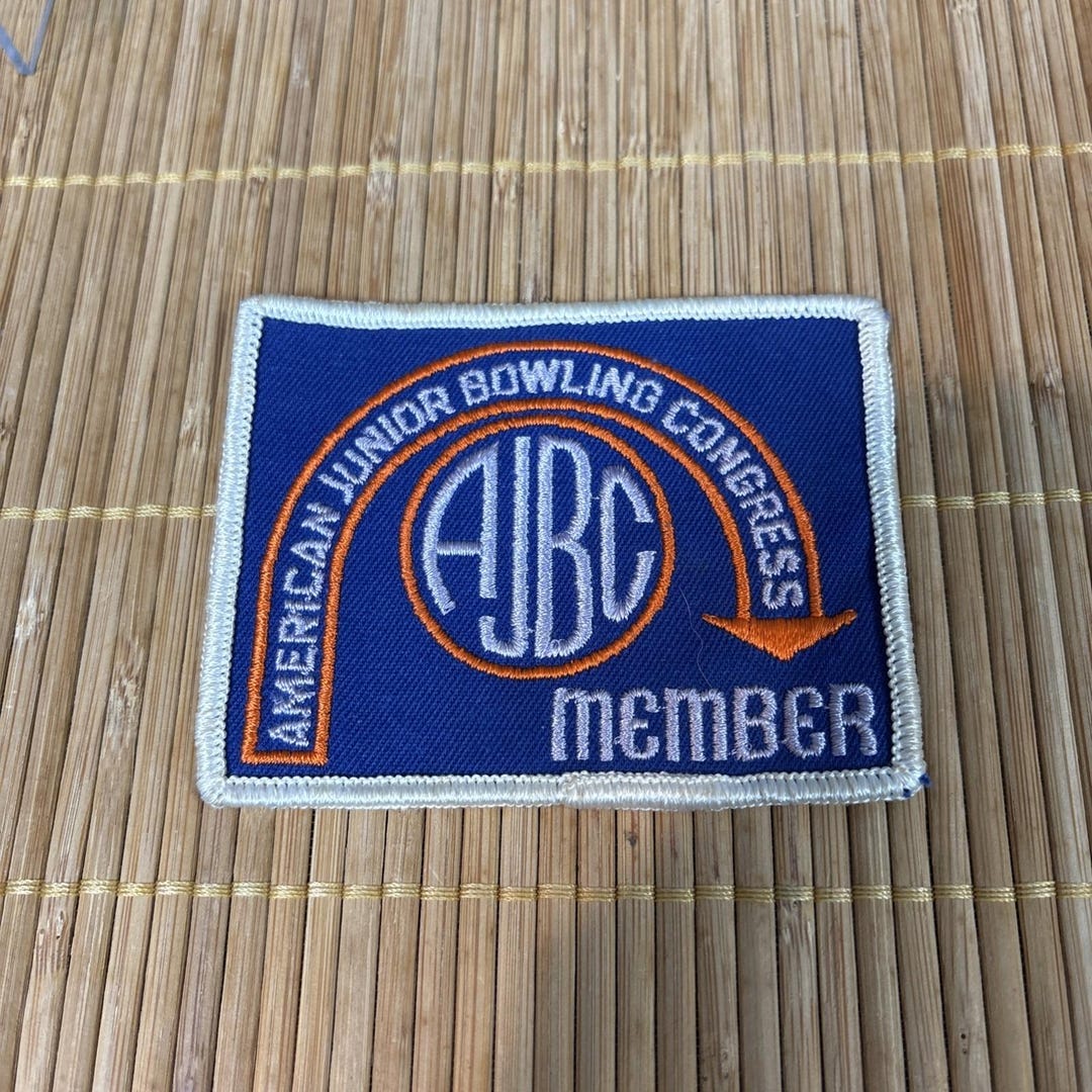 Vintage Bowling AJBC Patch American Junior Bowling Congress Member Bowl ...