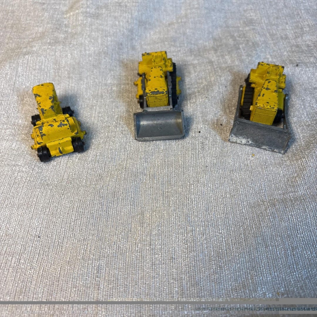 3~vtg~caterpillar~fun Ho!~yellow Mighty Movers~made in New Zealand - Etsy