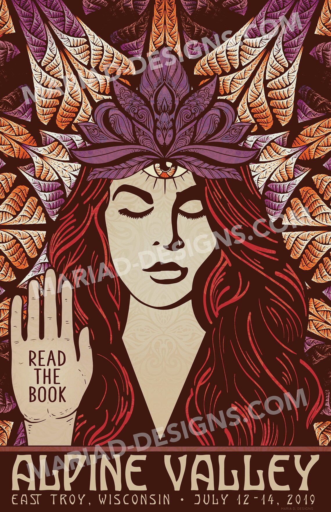 Phish Poster Alpine Valley WI 2019 Summer Tour 2019 Phish | Etsy