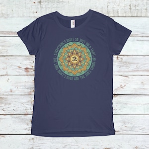 Women's Phish Tshirt Everything's Right, Boho Mandala Tshirt, Phish ...