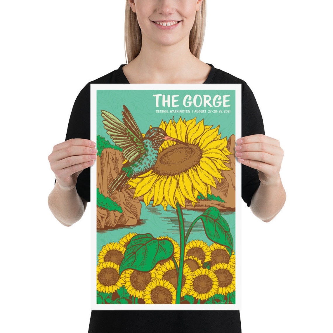 Phish Poster - the Gorge 2021, Phish Summer Tour 2021, Phish Gorge ...
