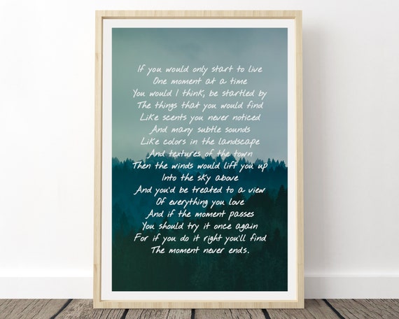 Phish Lyrics Poster Scents & Subtle Sounds Phish Gifts - Etsy