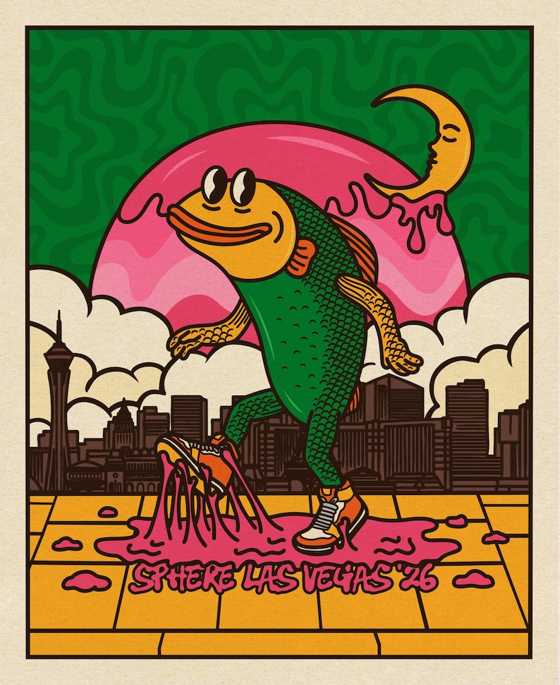 Phish Print - Sphere Las Vegas 2026, Phish Sphere Art, Phish Prints ...