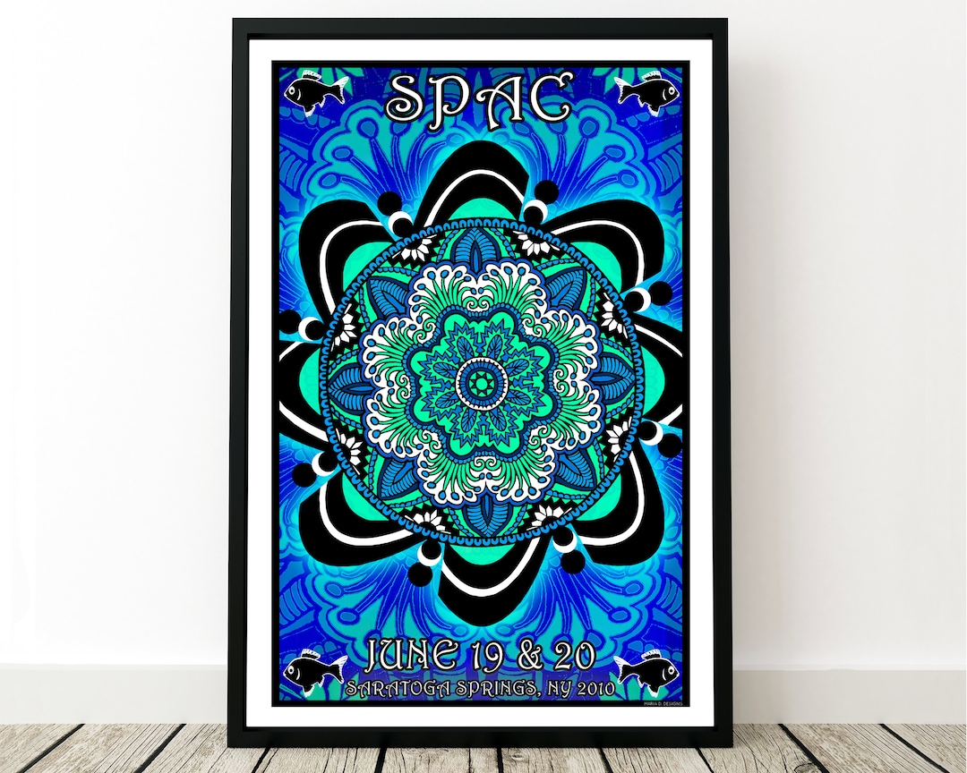 Phish Poster - SPAC Saratoga Springs, NY 2010, Phish Summer Tour 2010 ...