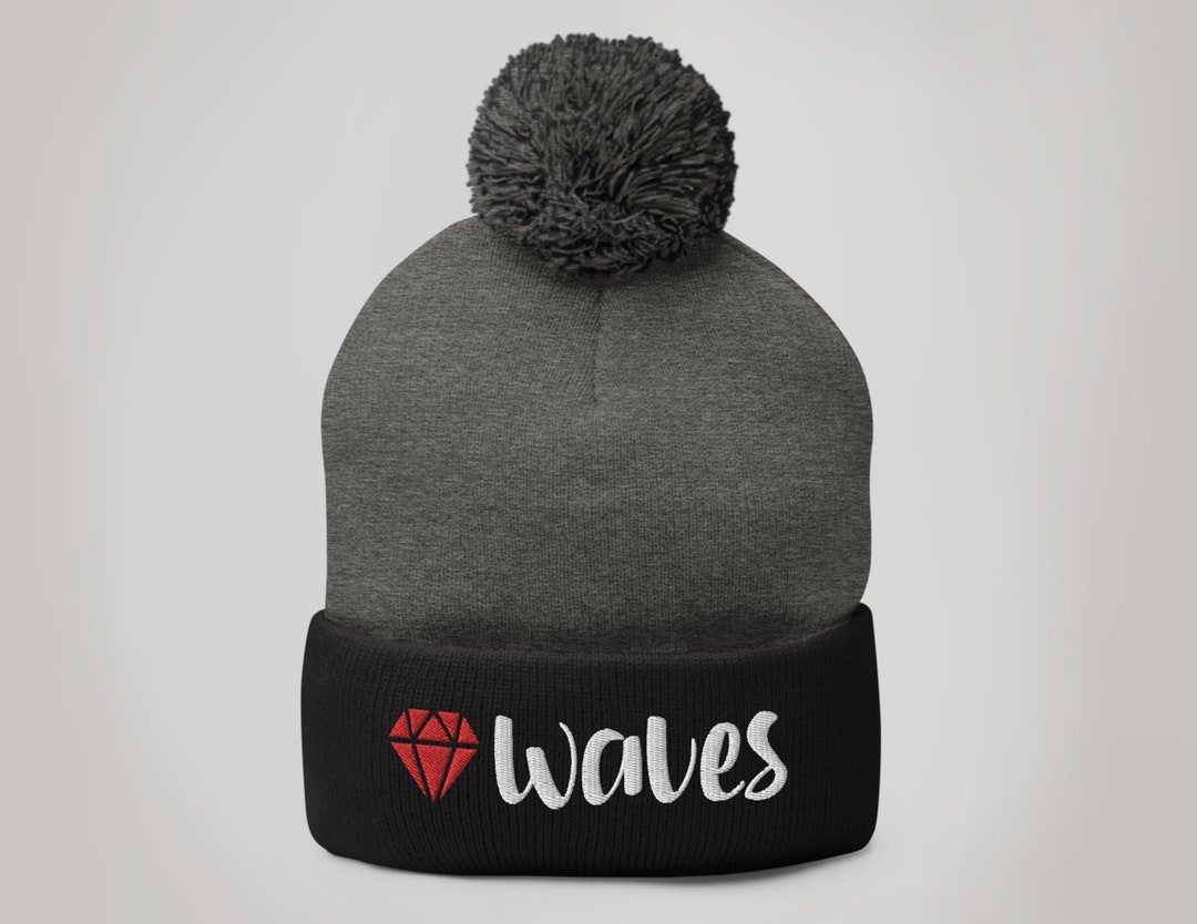 Phish Ruby Waves Winter Hat, Pom Pom Beanie, Phish Hat, Alpine Valley 2019 - Etsy