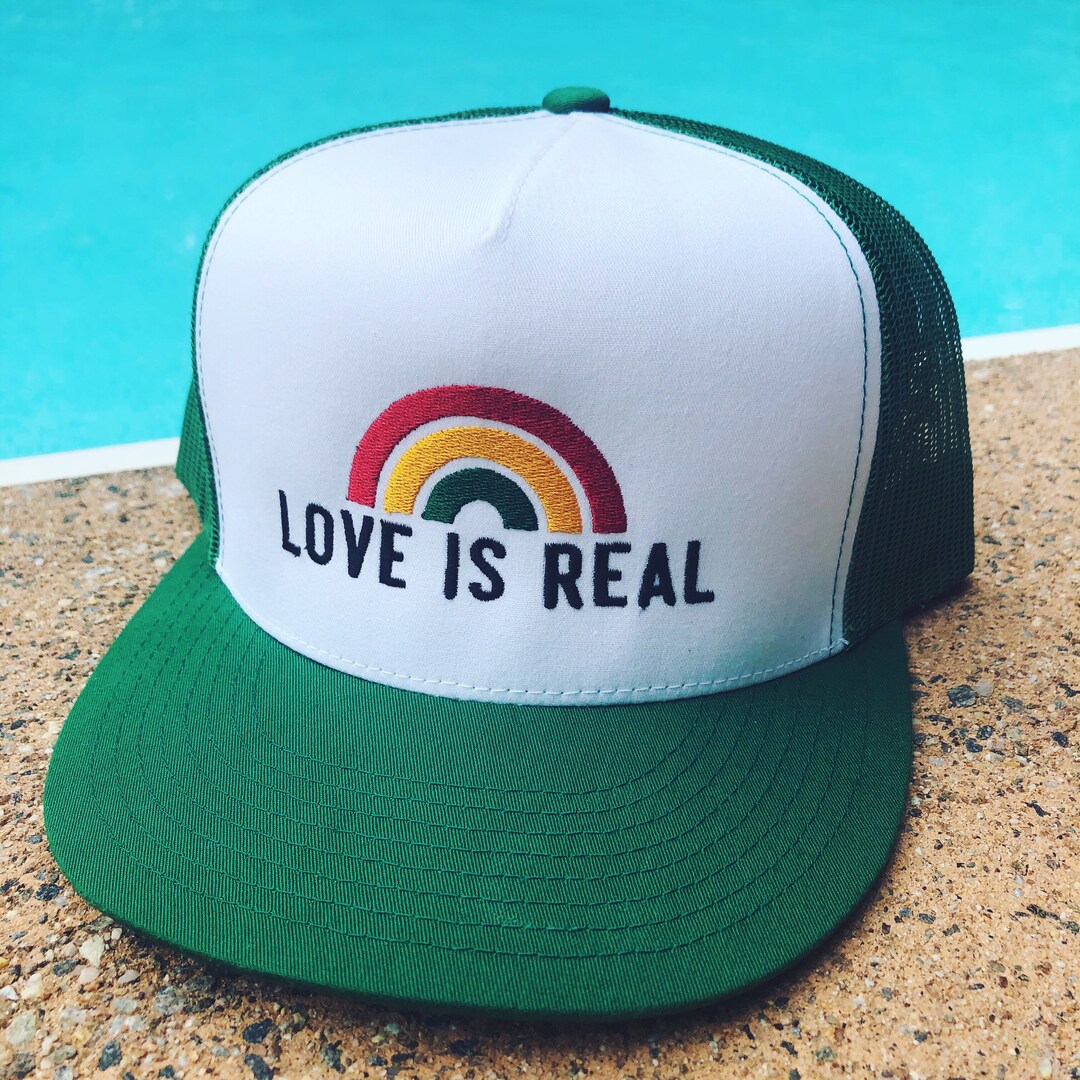 Love is Real Trucker Hat, Not Fade Away, Rainbow Trucker Hat, Shakedown ...