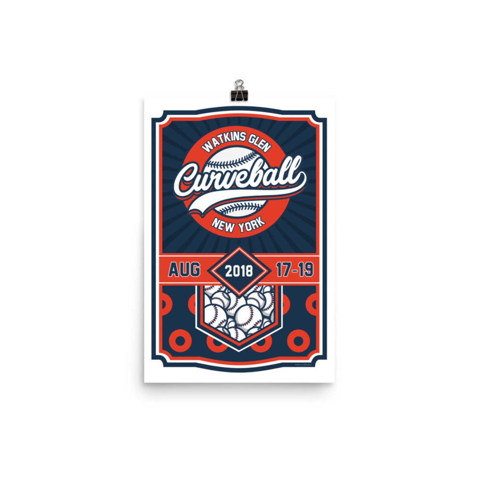 Phish Poster - Curveball Festival 2018, Phish Curveball Print, Summer ...