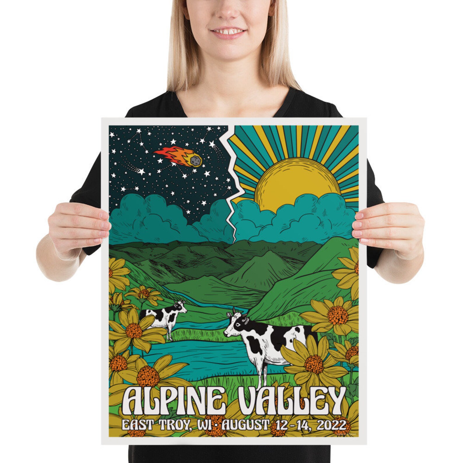 Phish Poster - Alpine Valley 2022, Phish Summer Tour 2022, Phish Art, Phish Prints, Concert ...